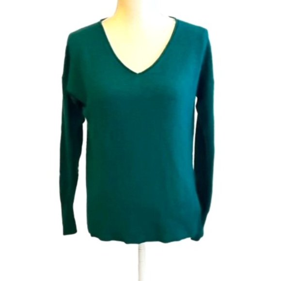 J. Crew | Sweaters | J Crew V Neck Teal Green Wool Blend Sweater | Poshmark